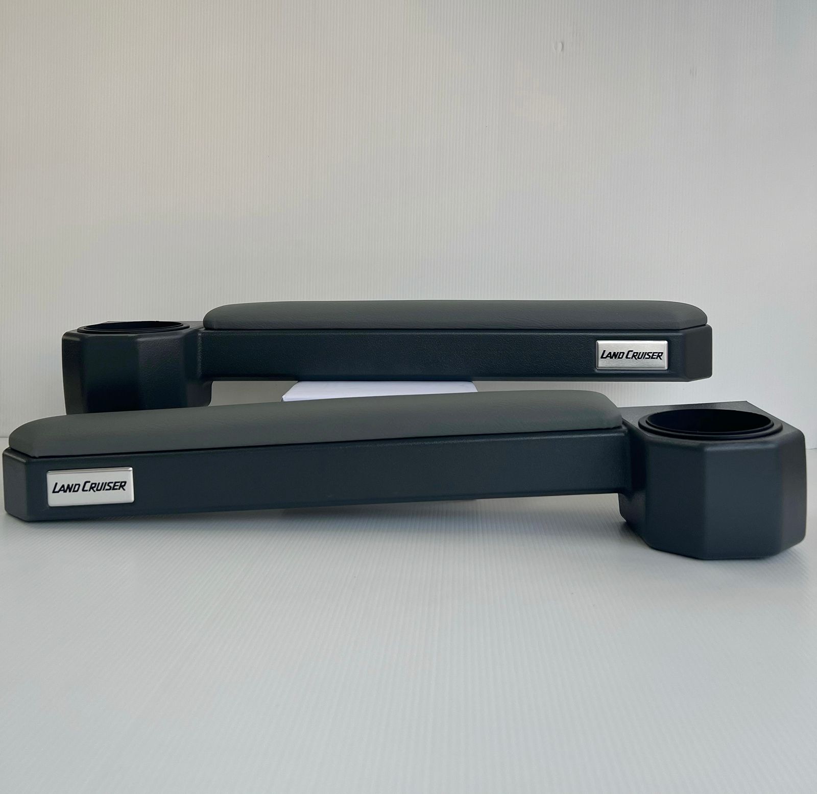 Land Cruiser Armrest and Cupholder SET GREY - Opposite Lock