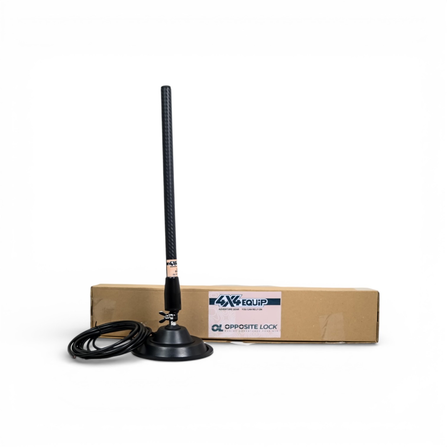 4X4 Equip Outback Style Antenna Magnetic Mount - Opposite Lock